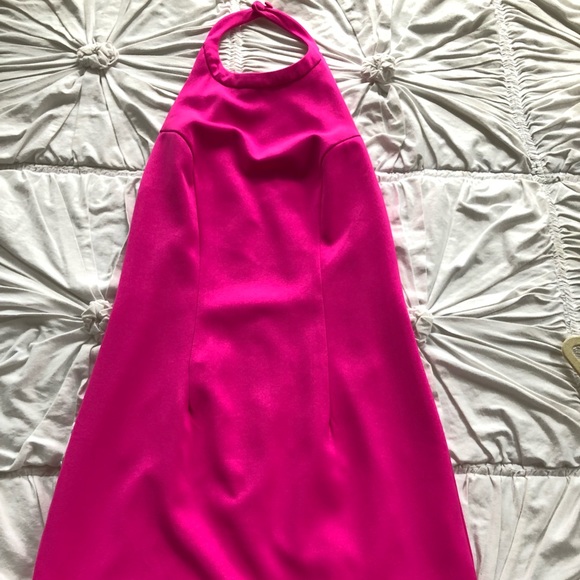 Dresses | Hot Pink Halter Top Dress | Poshmark